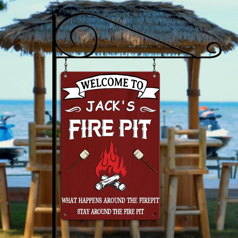 Fire Pit Sign - Etsy