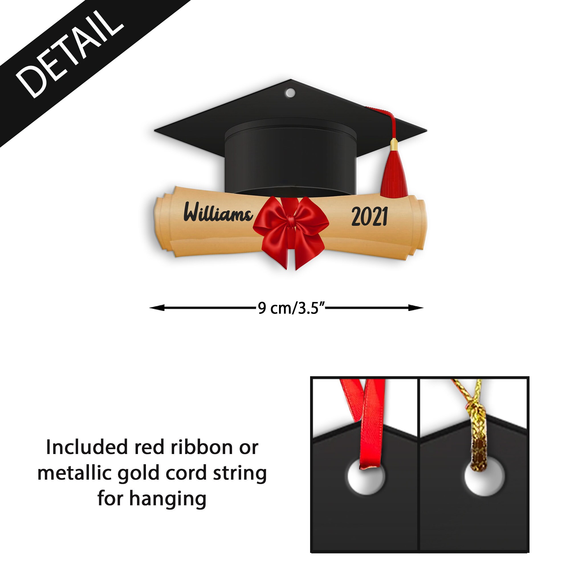 Personalized Graduation Christmas Ornaments Class of 2021 - Etsy