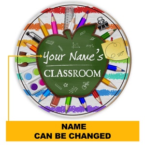 Personalized Classroom Door Sign. Teacher Door Signs. Teacher Gifts ...