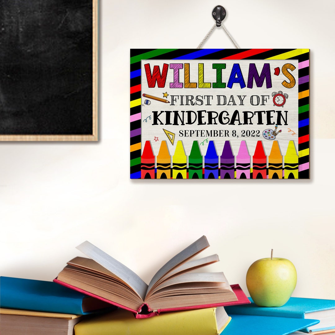 Personalized Welcome School Wooden Sign Ready to Hang First Day of ...