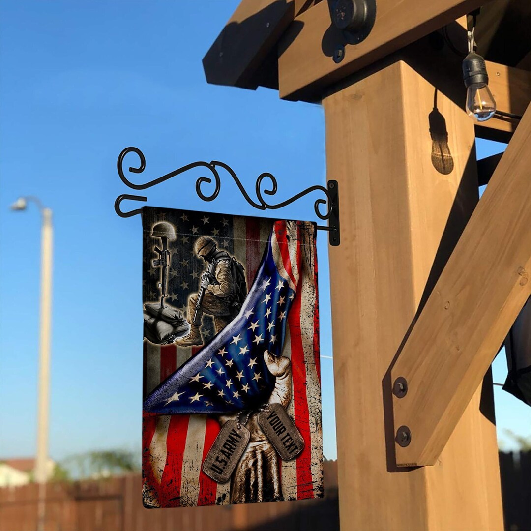 Personalized United States Army Flag - American Flags Custom Name Decor ...