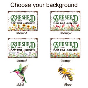 Personalized Gardener's Sign - Plant Smiles Grow Love - Gift for Plant ...