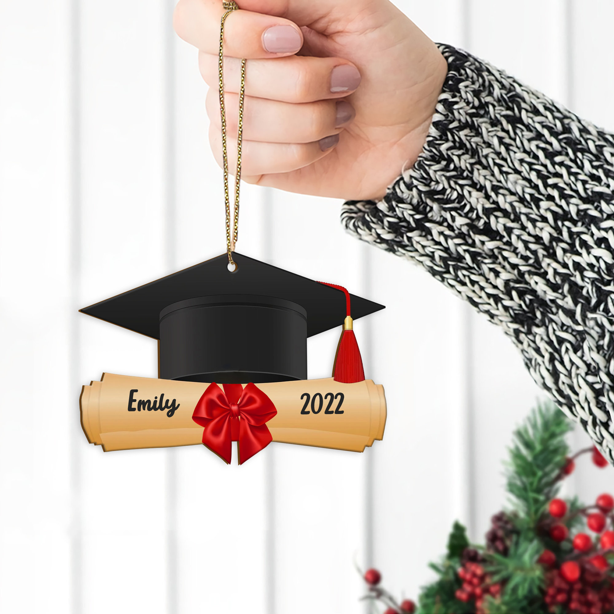 Personalized Graduation Christmas Ornaments Class of 2021 | Etsy
