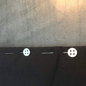 Sewing Pins | Flat Button Head Pins Assorted Colours | Cute Pins for ...