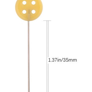 Sewing Pins | Flat Button Head Pins Assorted Colours | Cute Pins for ...