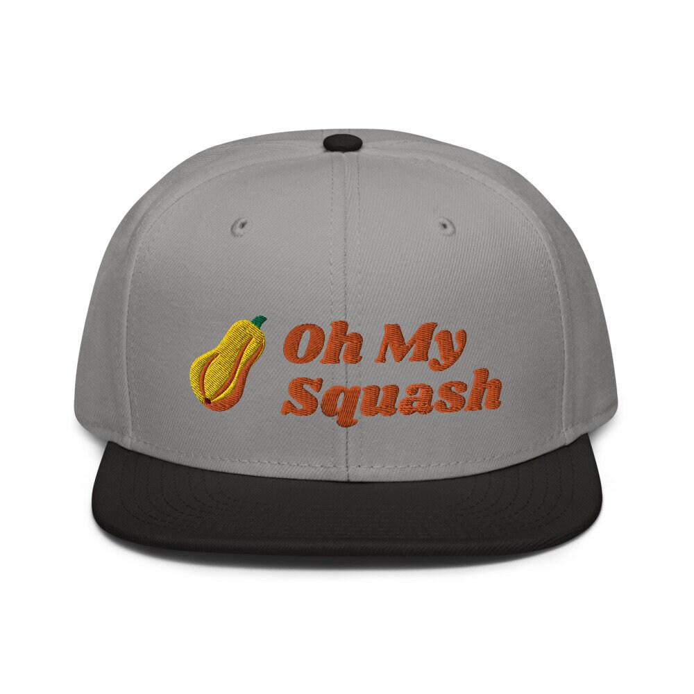 Oh My Squash Snapback Hat embroidery - Etsy