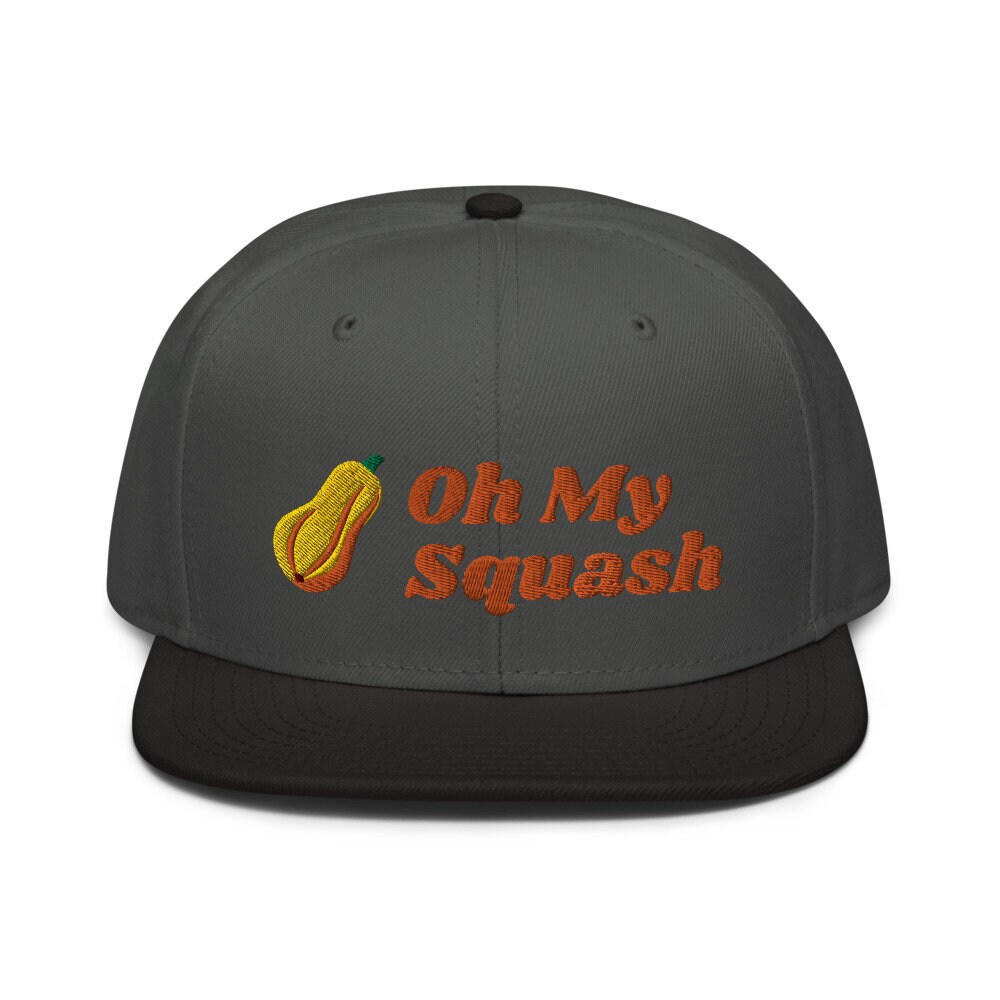 Oh My Squash Snapback Hat embroidery - Etsy