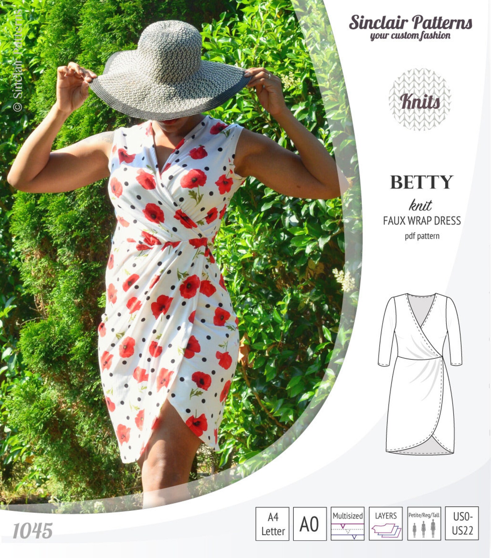 Knit Wrap Dress and Top Pdf Pattern / Dress Pattern / Sewing - Etsy