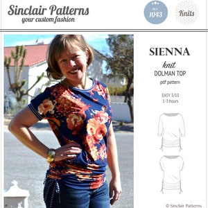 Knit Drawstring Top Pdf Pattern / Top Pattern / Sewing Pattern for ...