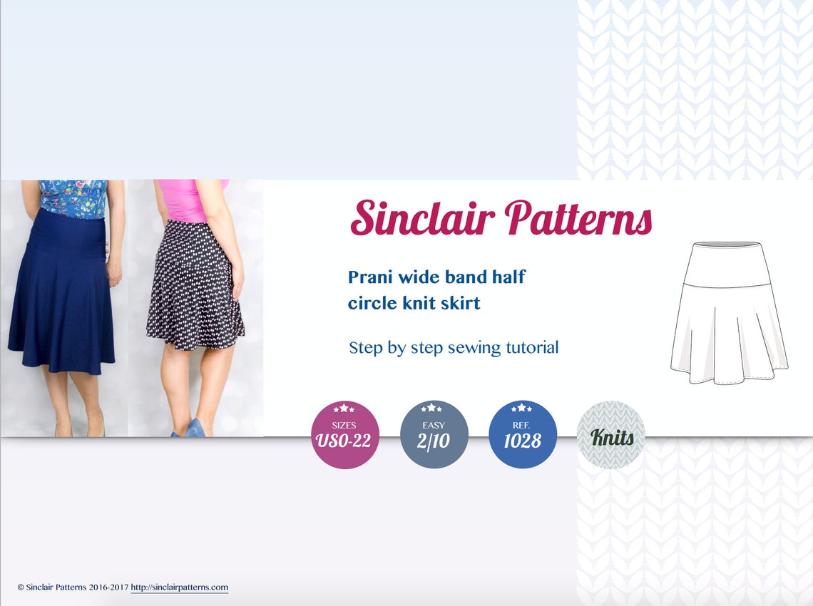 Half Circle Skirt Pattern / Pdf Sewing Pattern for Women With - Etsy