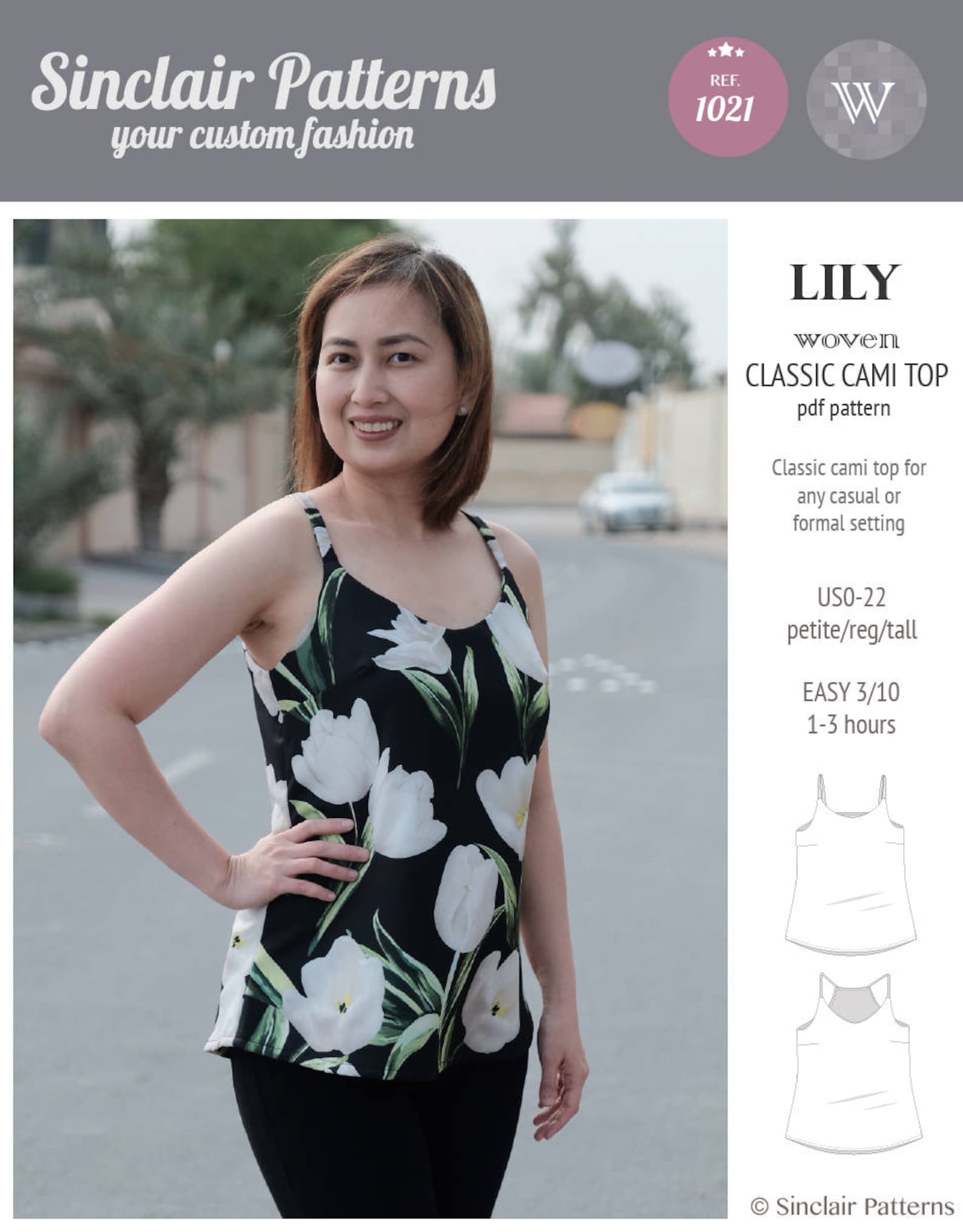 Cami Top Sewing Pattern Pdf /PDF Sewing Patterns for Women / - Etsy UK