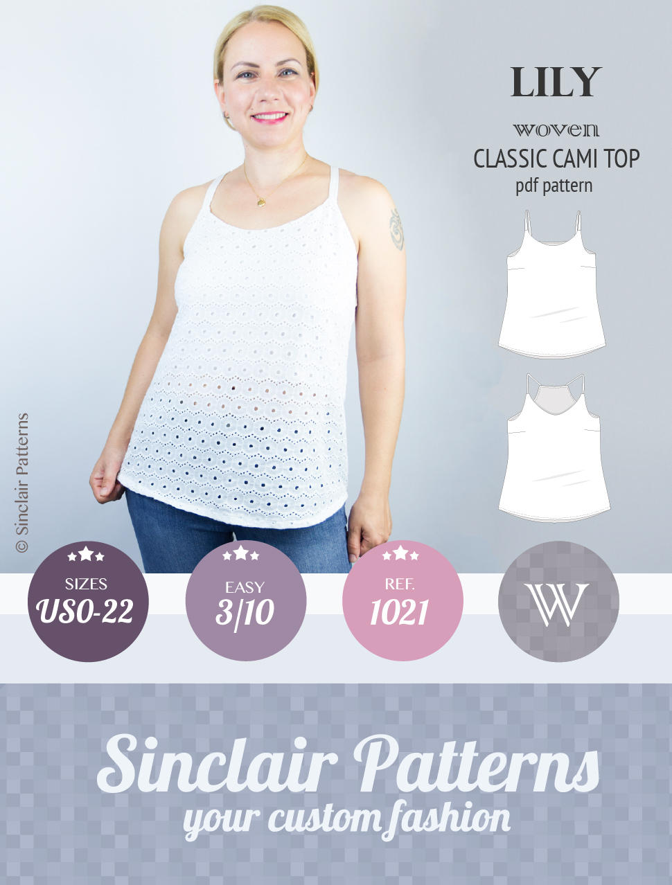 Cami Top Sewing Pattern Pdf /PDF Sewing Patterns for Women / - Etsy UK