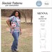 Knit Drawstring Top Pdf Pattern / Top Pattern / Sewing Pattern for ...
