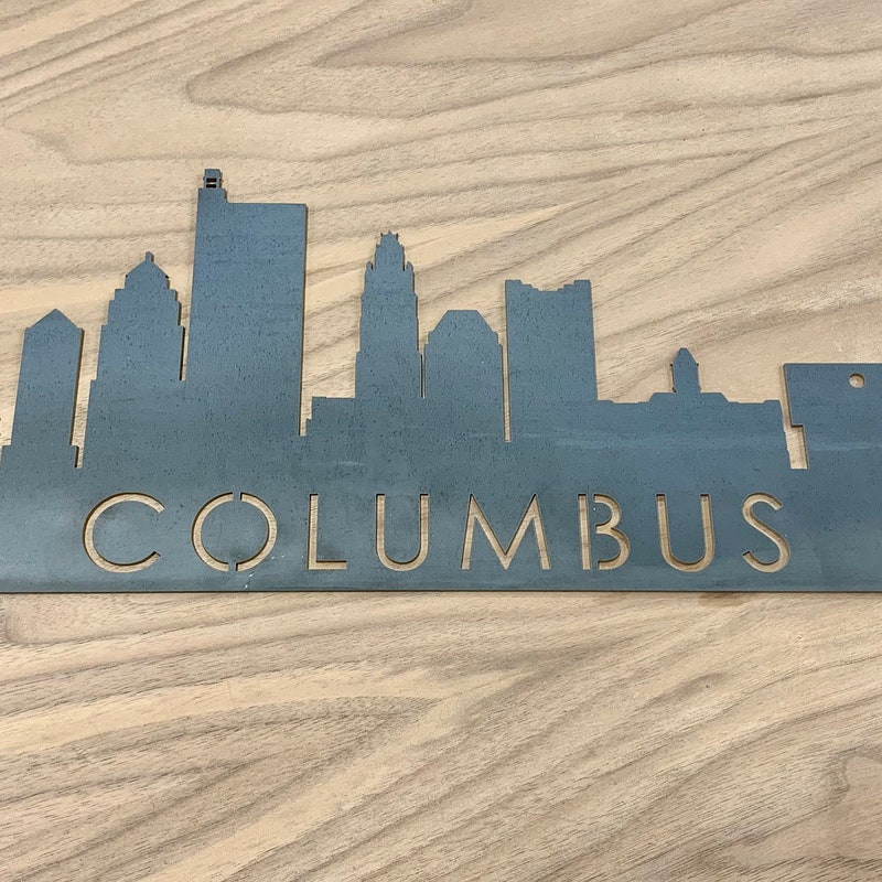 Columbus Skyline - Etsy