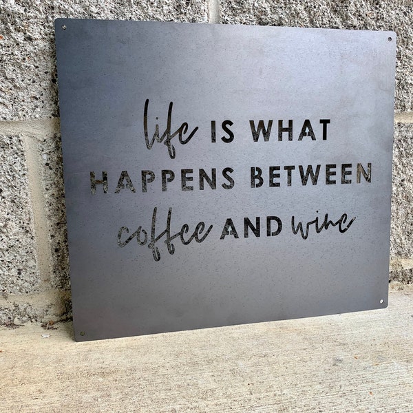 Wine and Coffee Bar Sign - Etsy