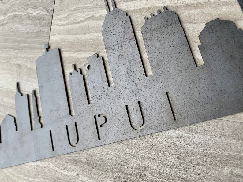 Indianapolis Skyline Steel Sign Indy Skyline Metal Sign | Etsy