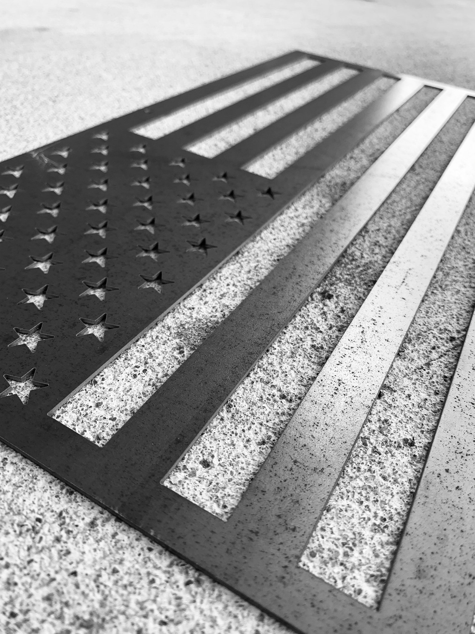 American Flag Metal Sign Steel Flag America Decor Memorial - Etsy