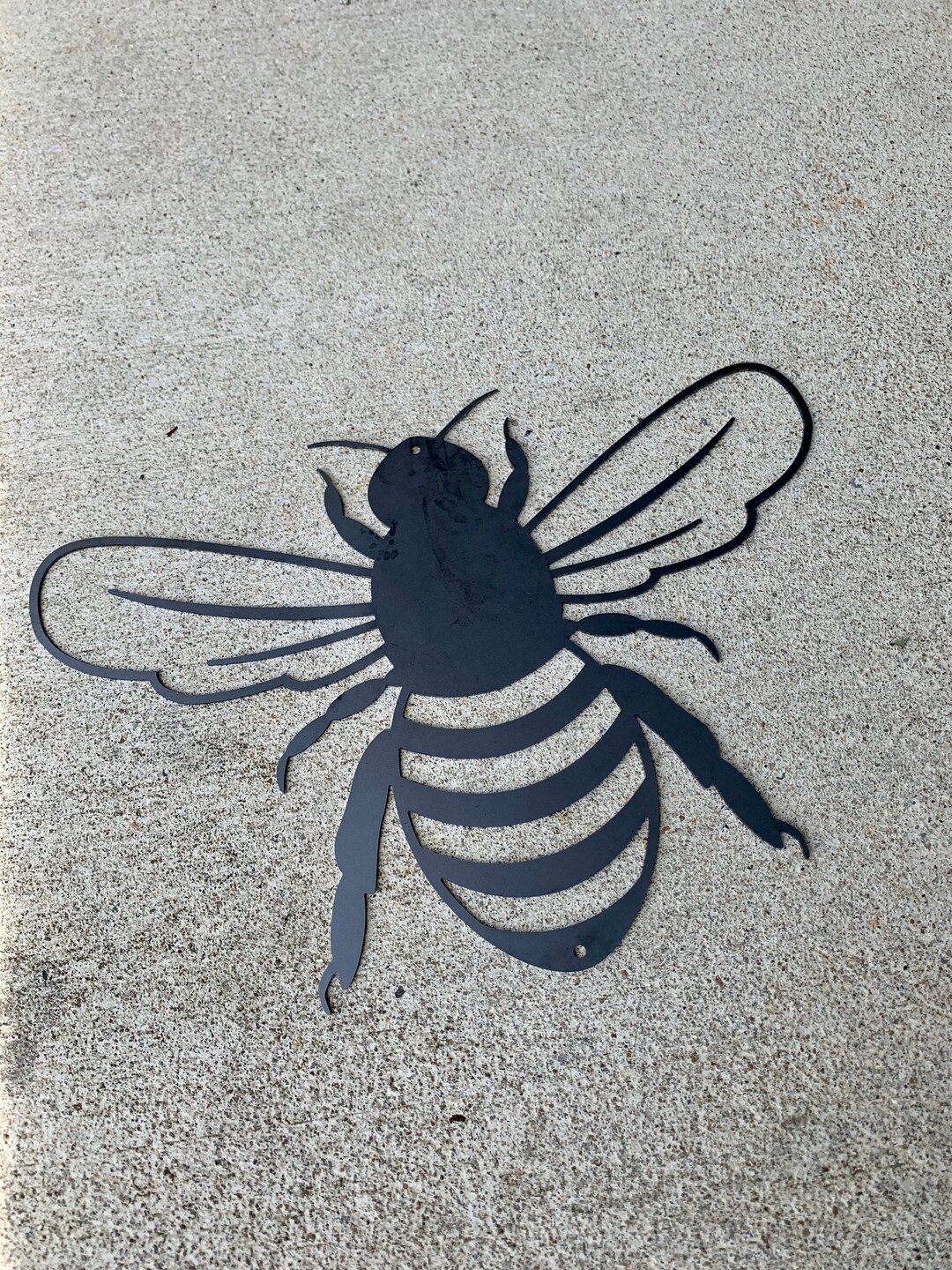 Metal Bee Sign, Steel Bumble Bee Wall Art, Farm Decor, Garden Sign, Bee ...