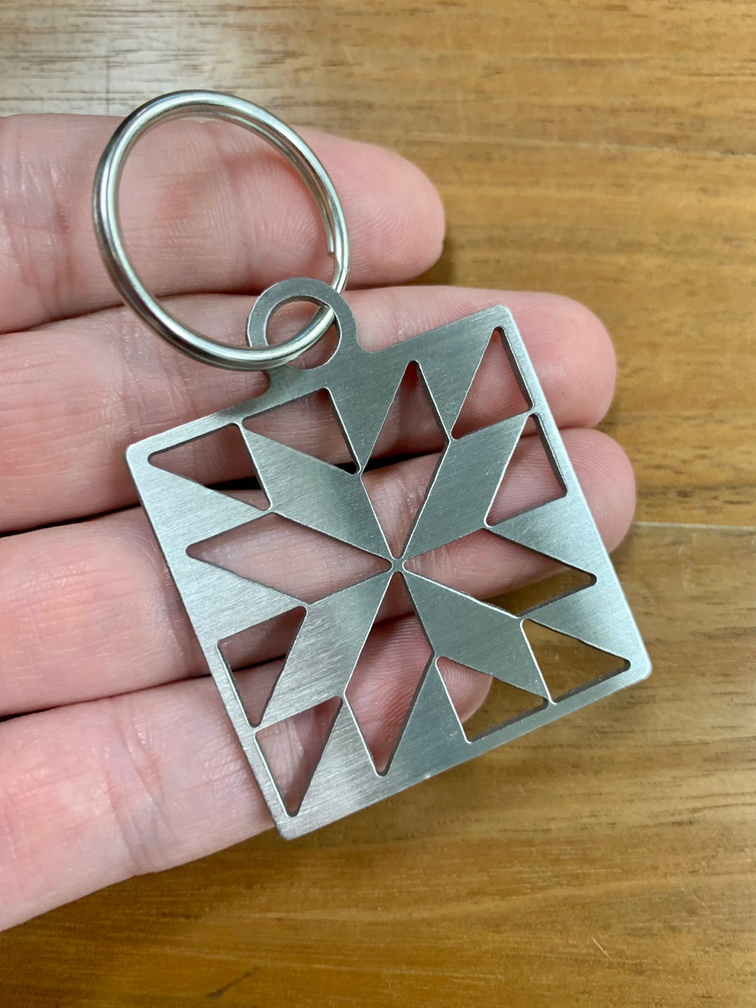 Quilt Stainless Steel Keychain, Quilter Key Chain, Quilter Gift - Etsy