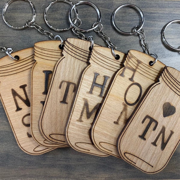 Wood Burned Keychain - Etsy