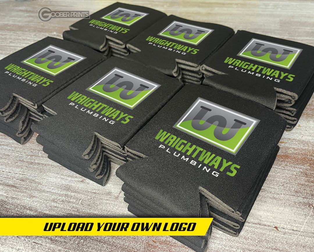 Custom Logo Can Coolers - Custom Can Cooler - Logo Beer Holder ...