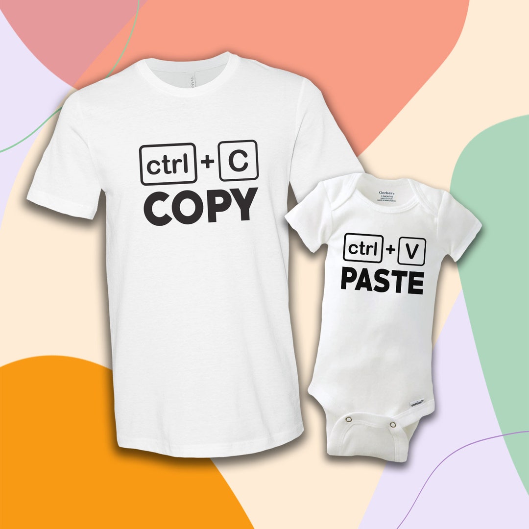 Copy Paste Shirt Set Father Son Shirts Mother Daughter - Etsy