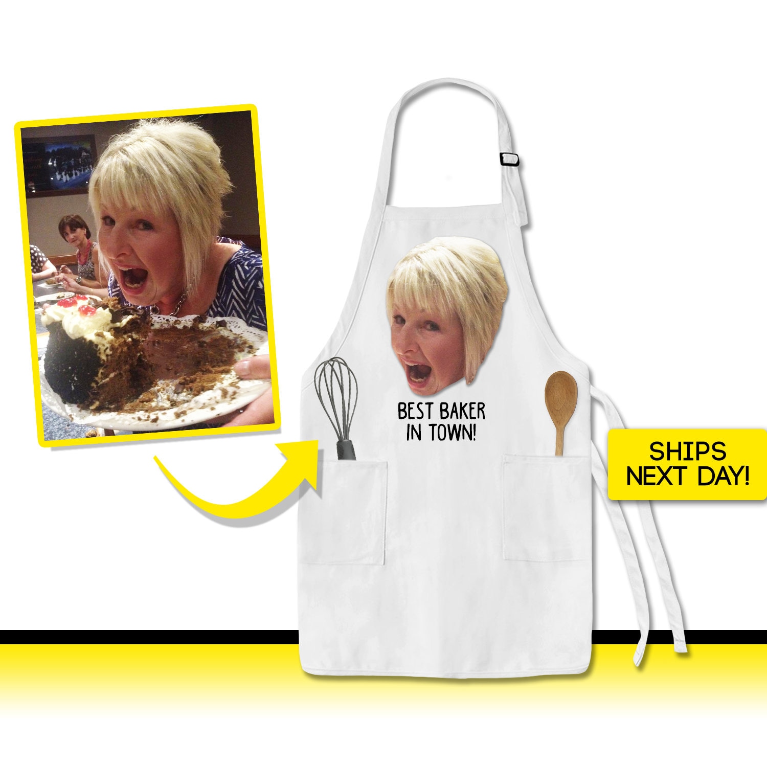 Custom Photo Apron Personalized Apron Funny Gift Gift | Etsy