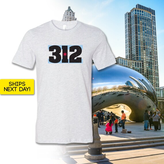 312 T-shirt Area Code Windy City Chicago Flag Chi-town | Etsy