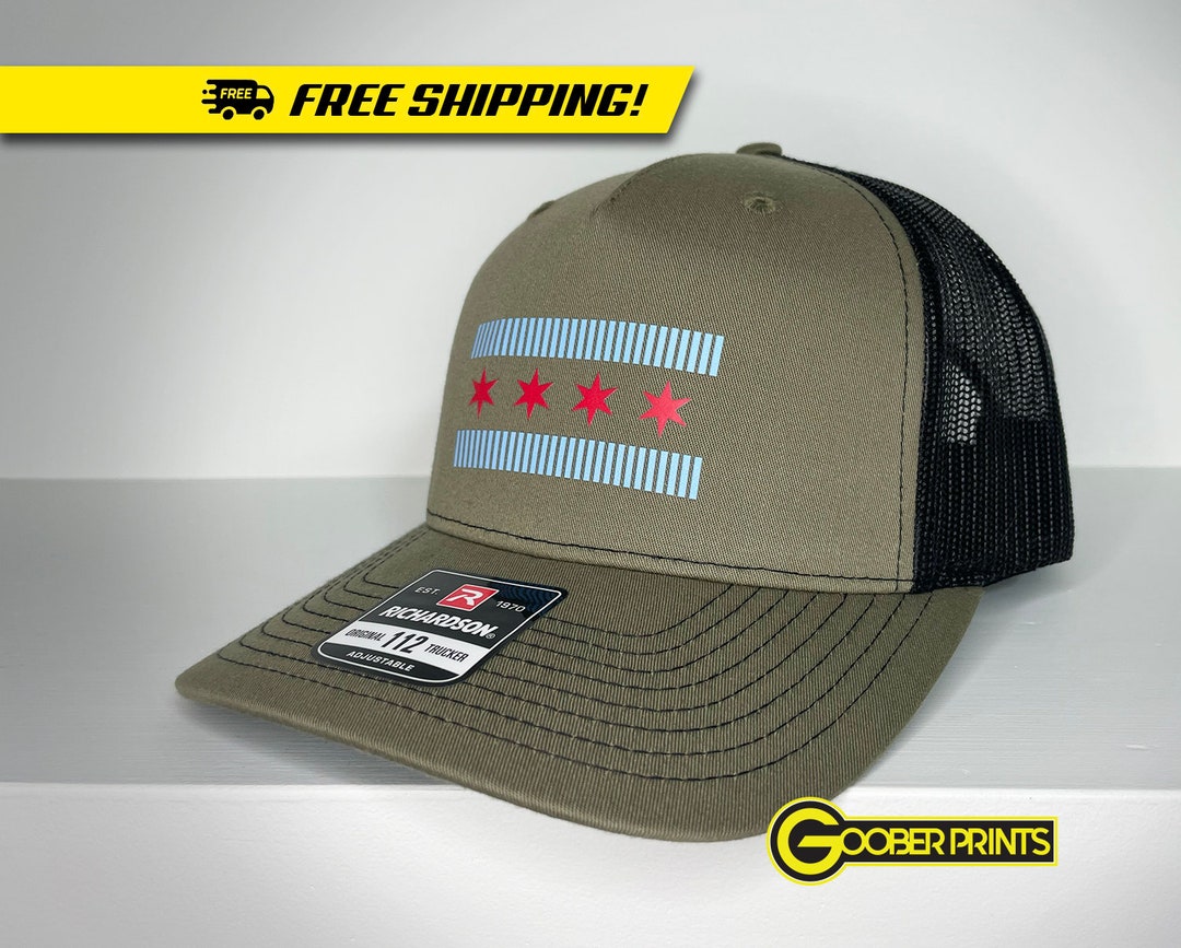 Chicago Flag Snapback - Chicago Hat - Custom Hat - Chicago Flag ...
