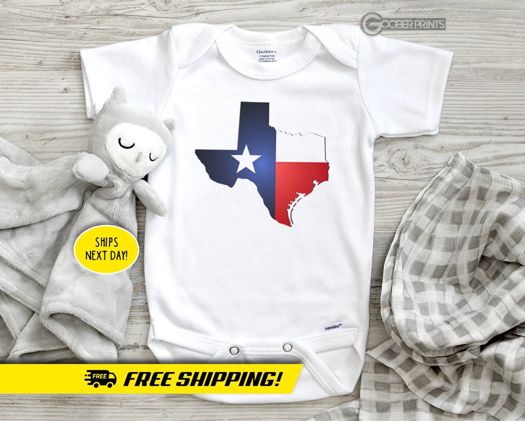 Texas Flag Onesie® - Texas Flag - Bodysuit - Baby Gift - Baby Shower ...