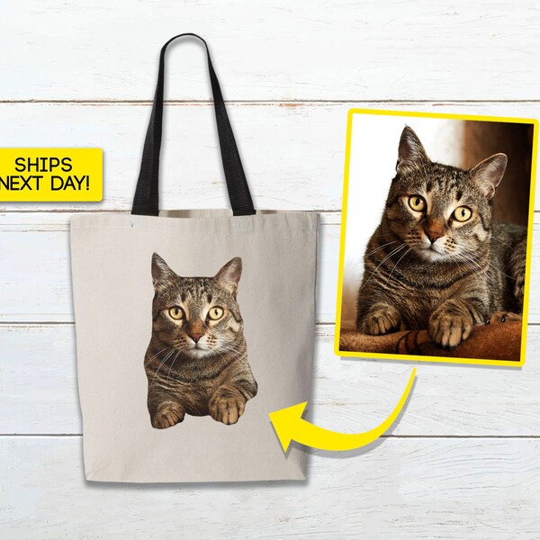 Cat Tote Bag - Etsy