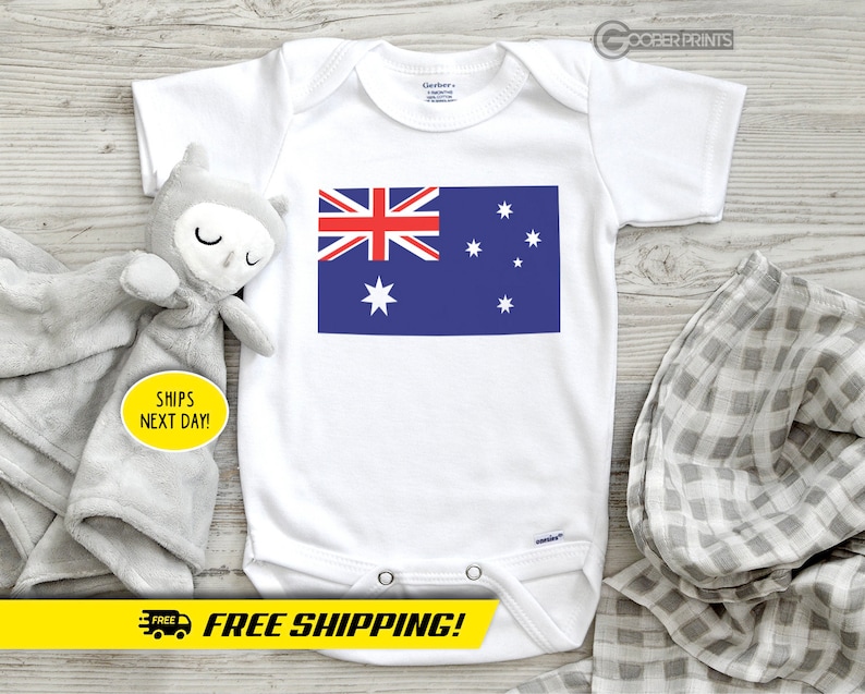 Australian Flag Onesie® - Australian Flag - Bodysuit - Baby Gift - Baby ...