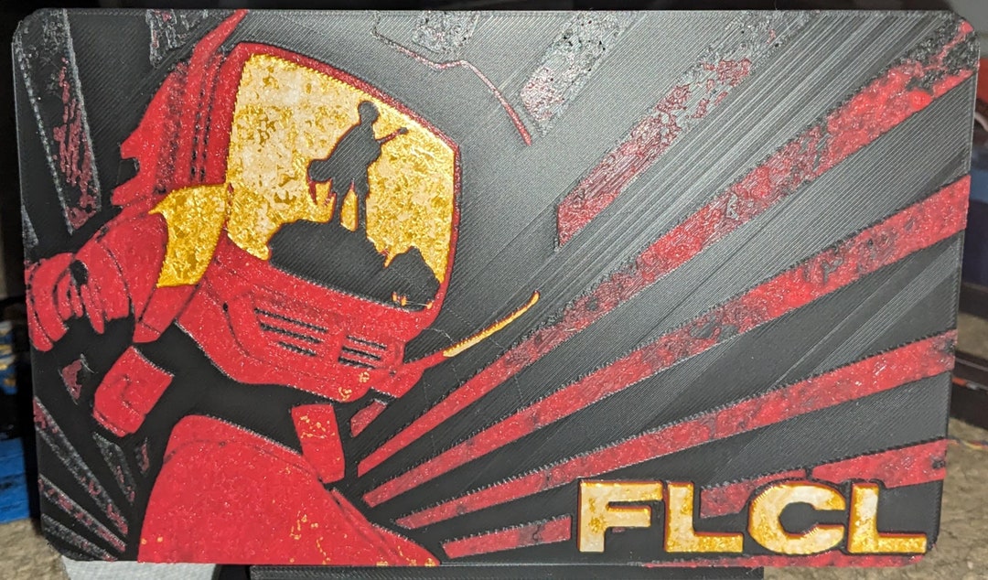 FLCL Anime Robot Wall Art Hueforge 3D Printed Full Color Art - Etsy