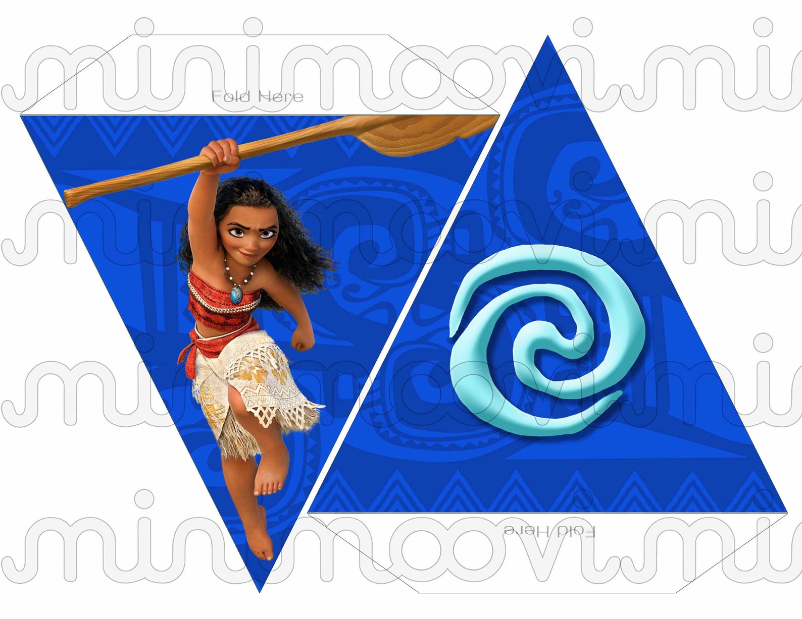 Moana Theme BIRTHDAY BANNER With Complete Alphabet + 4 Characters - Etsy