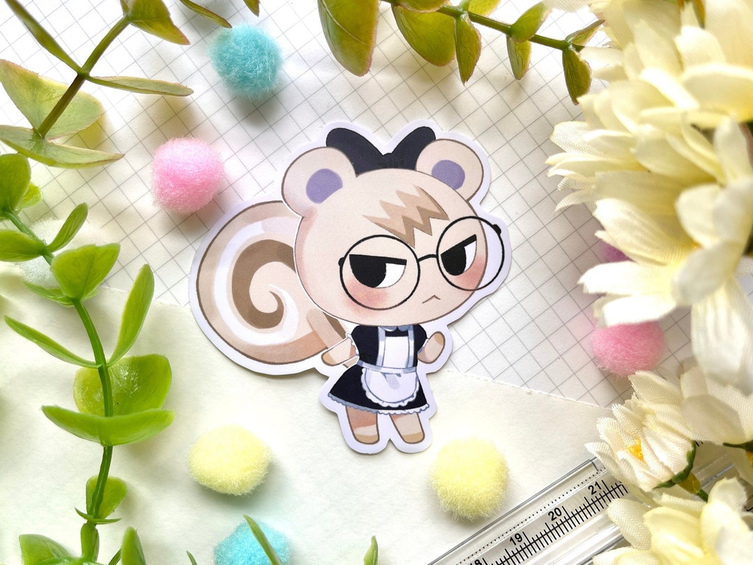 Animal Crossing Marshal Silly Maid Sticker - Etsy