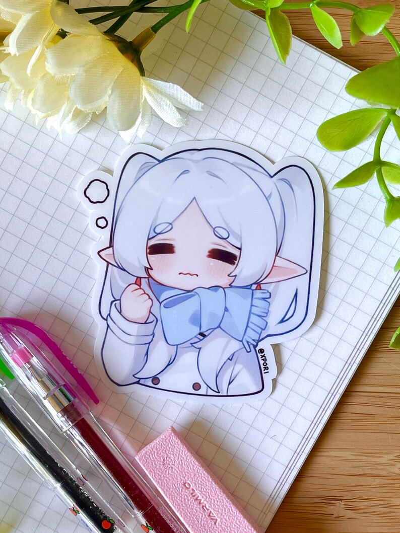 Sousou No Frieren Cute Frieren and Fern Stickers - Etsy