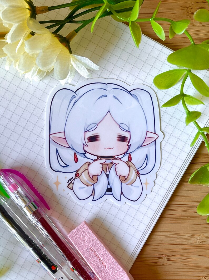 Sousou No Frieren Cute Frieren and Fern Stickers - Etsy