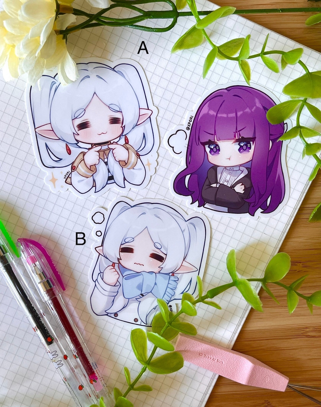 Sousou No Frieren Cute Frieren and Fern Stickers - Etsy