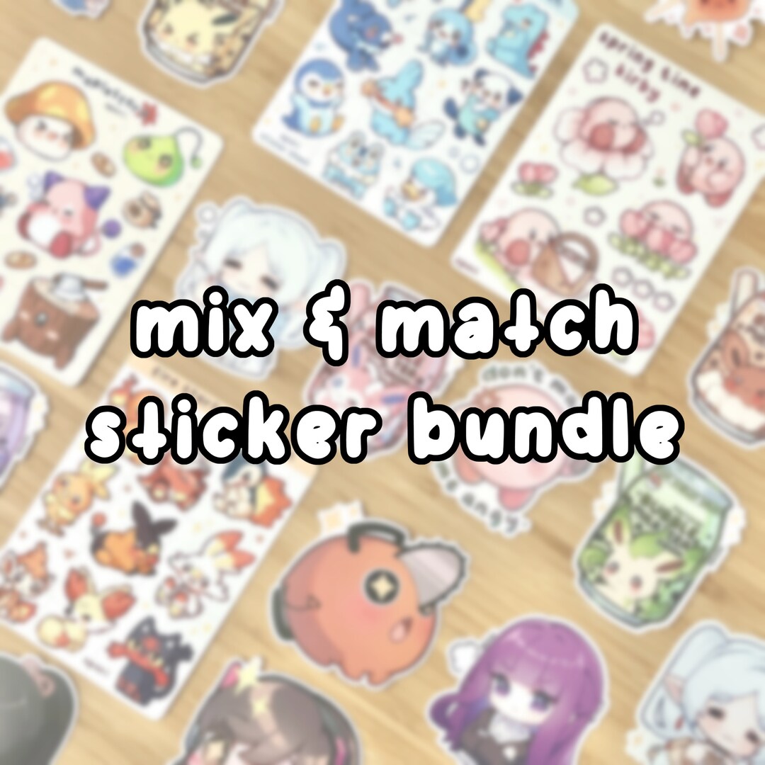 Mix & Match Sticker Bundle Choose Any 5 Stickers And/or Sticker Sheets ...
