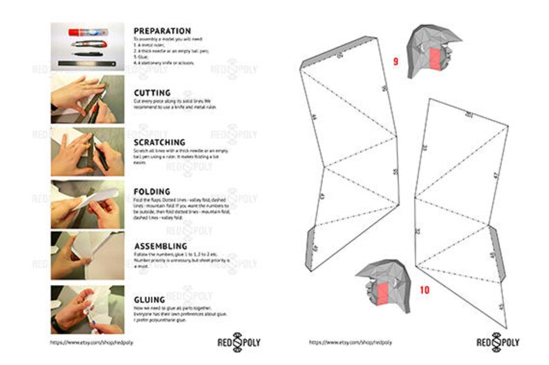 Donald Trump Mask Papercraft PDF DIY Low Poly Paper Craft Mask | Etsy