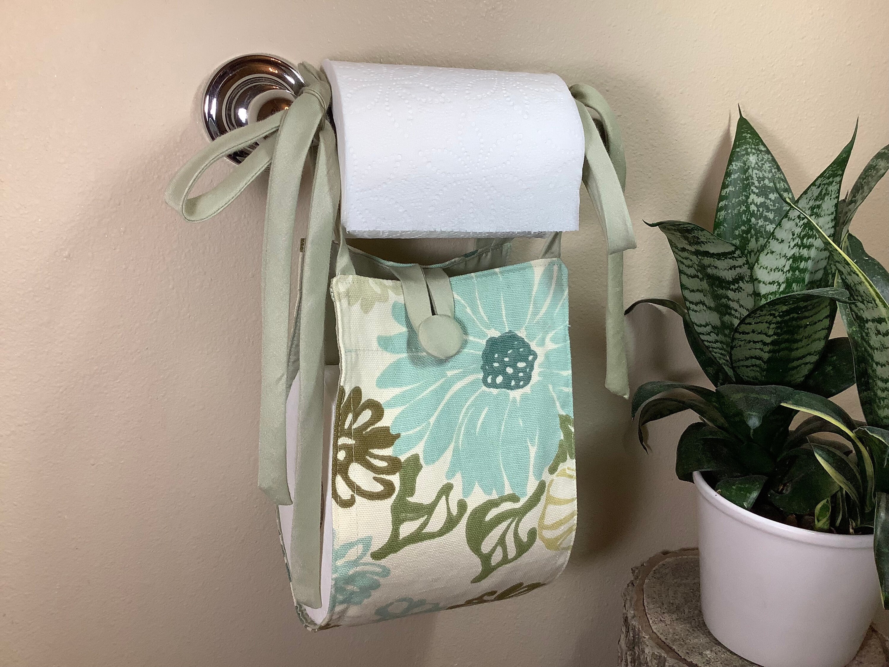 Toilet Paper Holder, Fabric Toilet Paper Cover, Custom Made Fabric ...