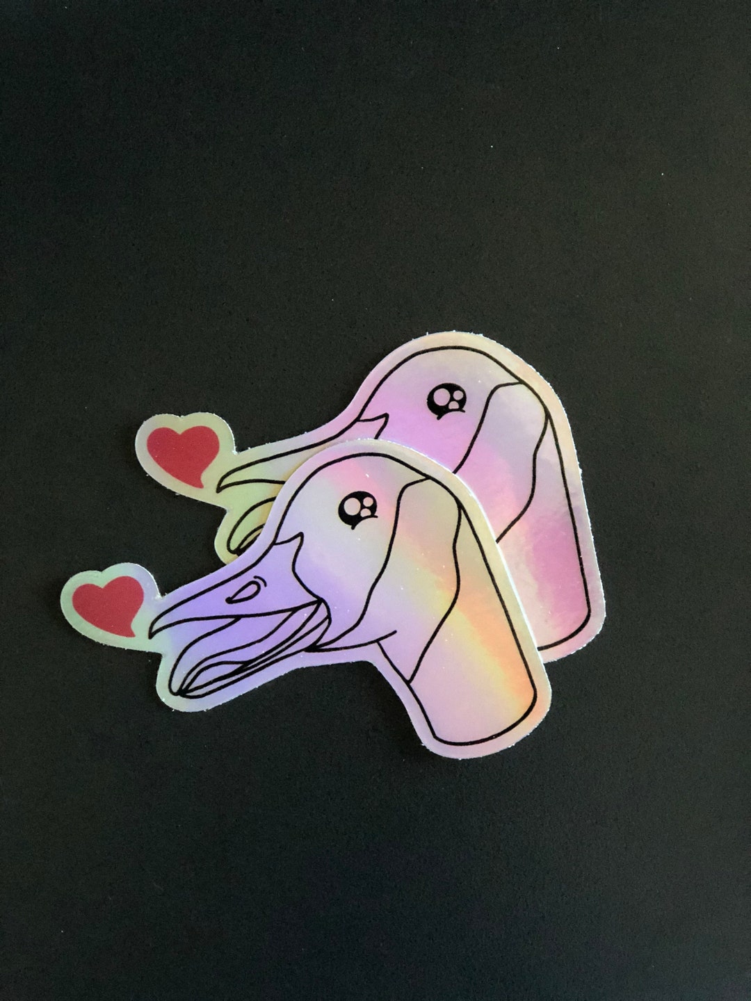 3 Mr.goose in Love Holographic Vinyl Waterproof Stickers University of ...
