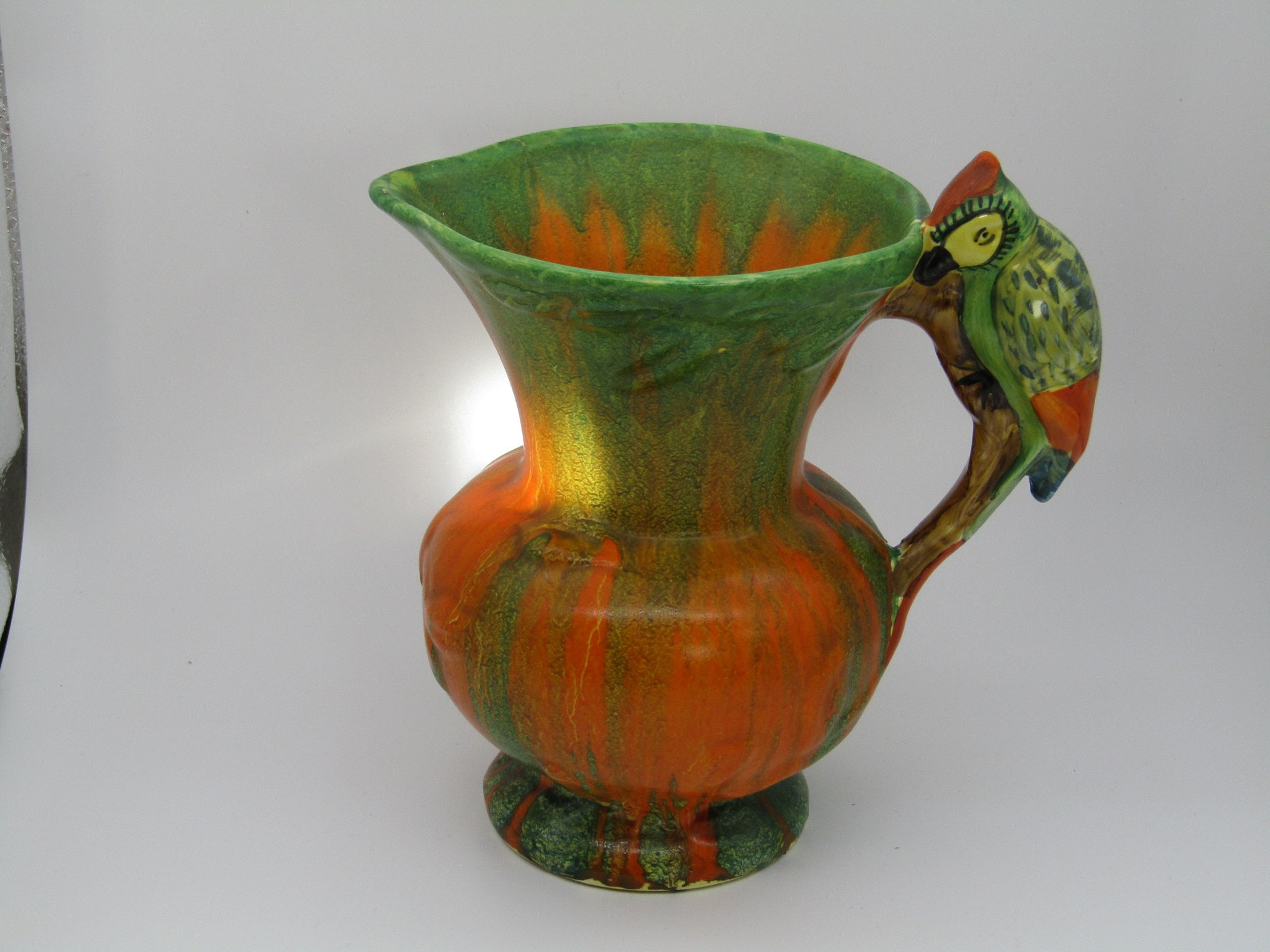 Hand made pottery art deco period jug Flaxman Ware by Wadeheath England ...