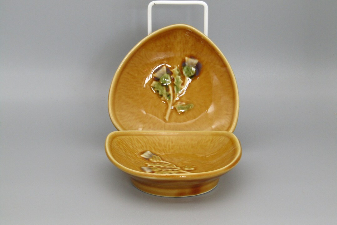2 Thistle Trinket Dishes by West Highland Pottery - Etsy