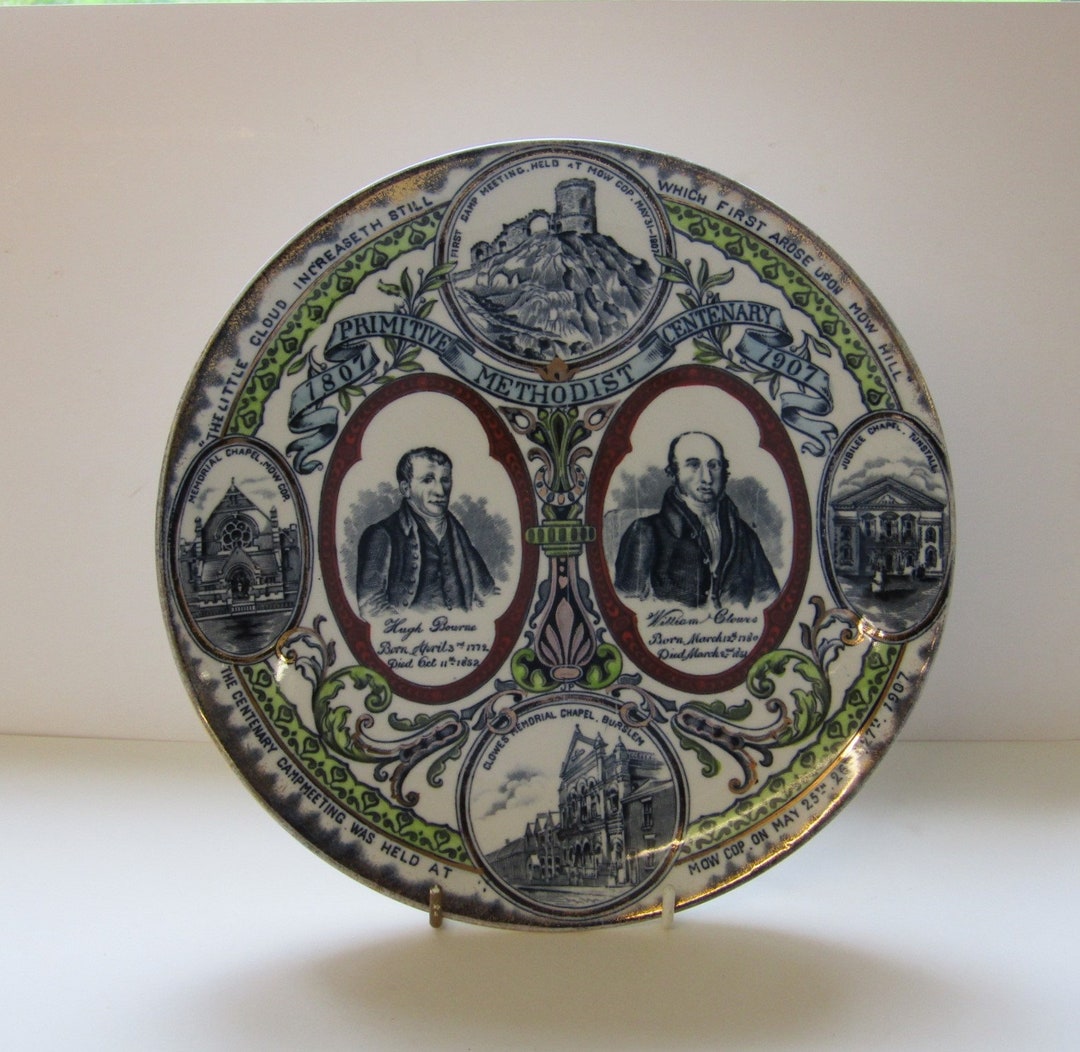 Woods and Sons Primitive Methodist Centenary Plate - Etsy.de