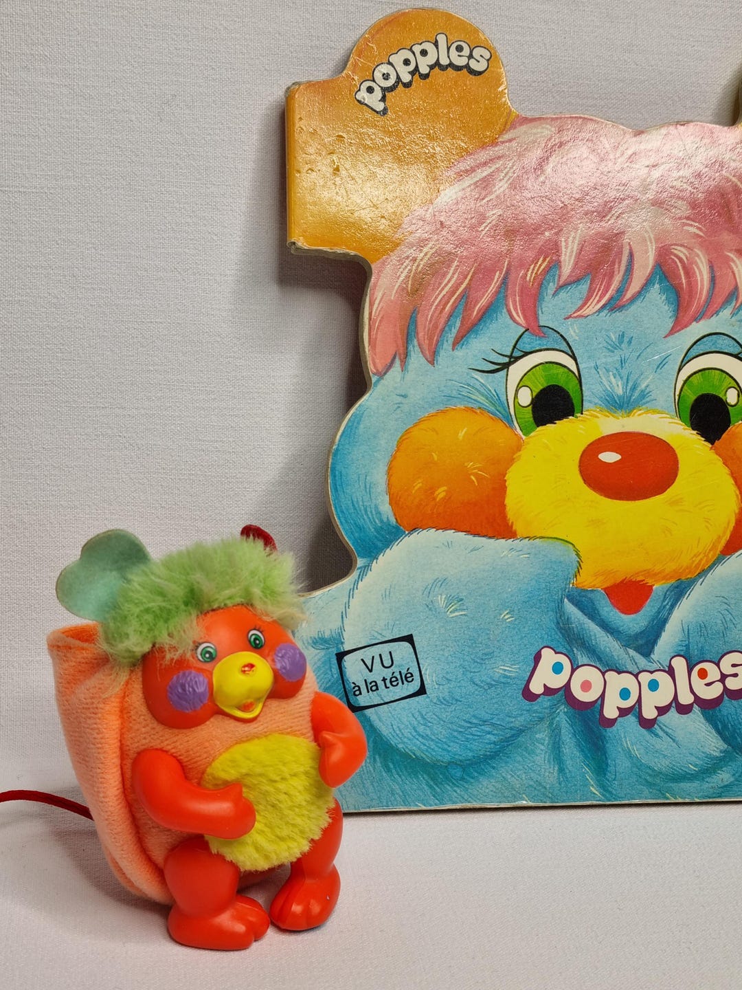 1987 Popples Die-cut Board Book + Vintage Mini Plush - Etsy