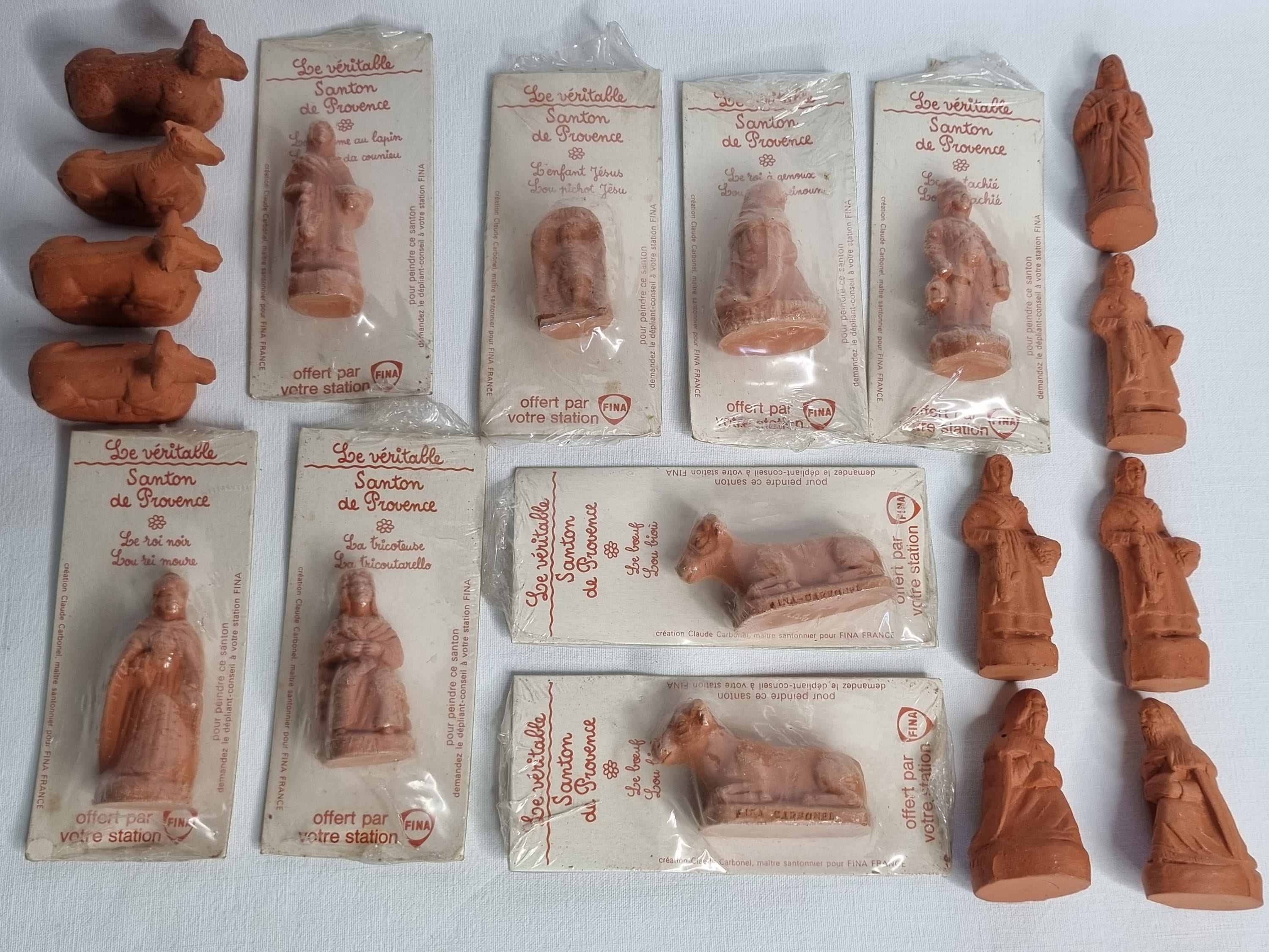 Provençal Clay Santons Collection by Claude Carbonel / Fina - 18-piece ...