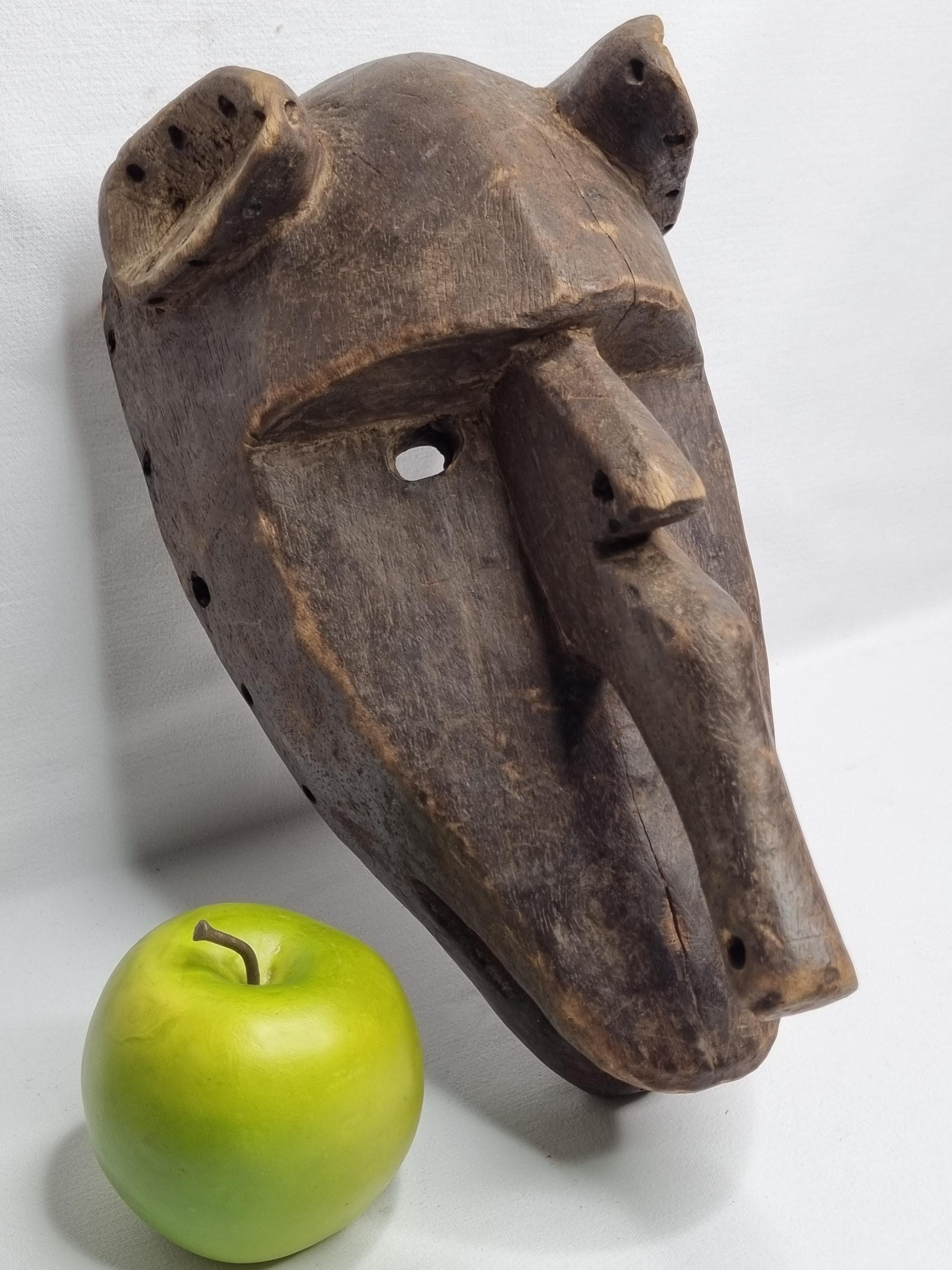 Suruku Hyena Mask of the Korè, Mali Bamana – Wooden Sculpture, Brown ...