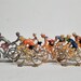 Set of 9 Cyclist Figurines 2 Salza Metal, 7 Painted Plastic, 1960s ...