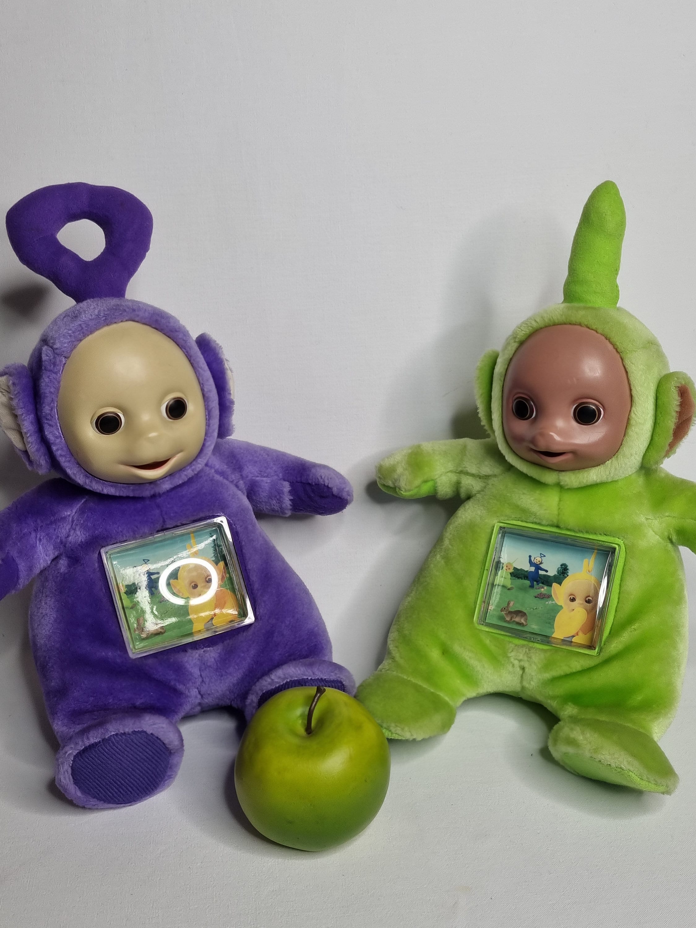 Vintage Teletubbies Dolls: Tinky Winky and Dipsy With Belly Screens, 30 ...